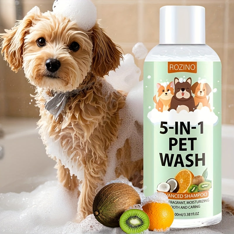 ROZINO 5-in-1 Pet Wash Shampoo and Conditioner 100ml - Universal Deep ...