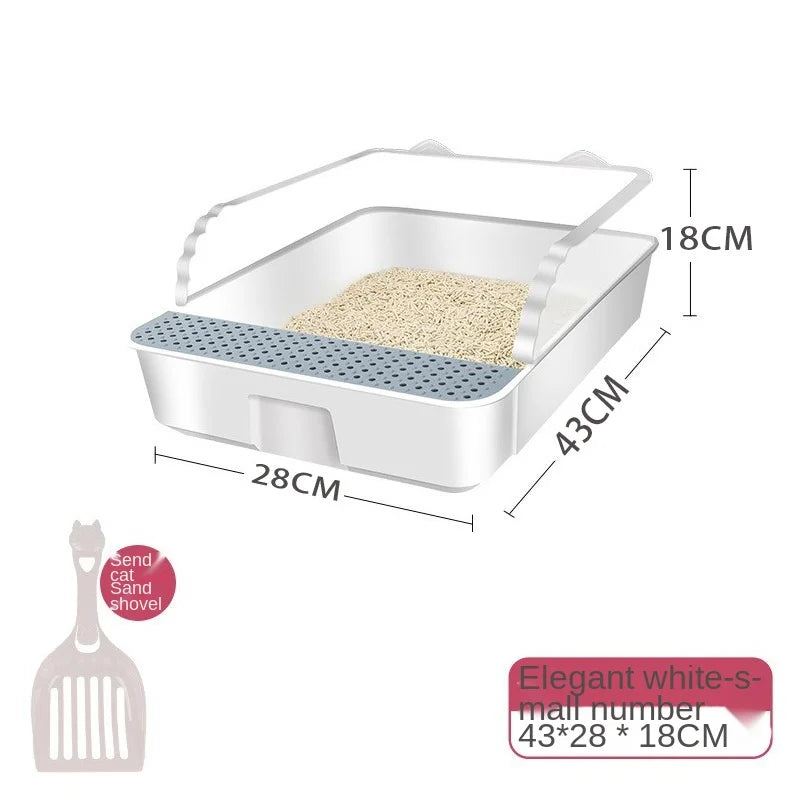 Large Full Semi-Enclosed Cat Toilet, Cat Litter Box, Anti-Sand, Small – Kimbowny Petstore